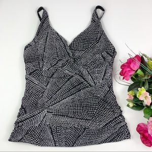 Captiva | Swim | Captiva Underwire Surplice Tankini Swim Top M | Poshmark